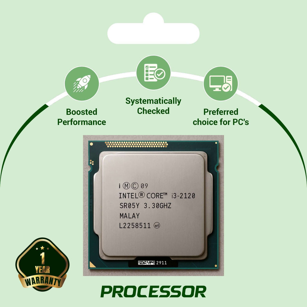(Processor) Intel Core i3-2nd Generation | 1 Year Warranty | Support A ...