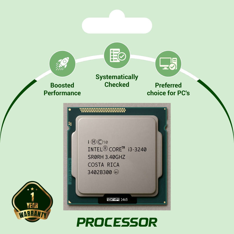 (Processor) Intel Core i3-3rd Generation | 1 Year Warranty | Support A ...