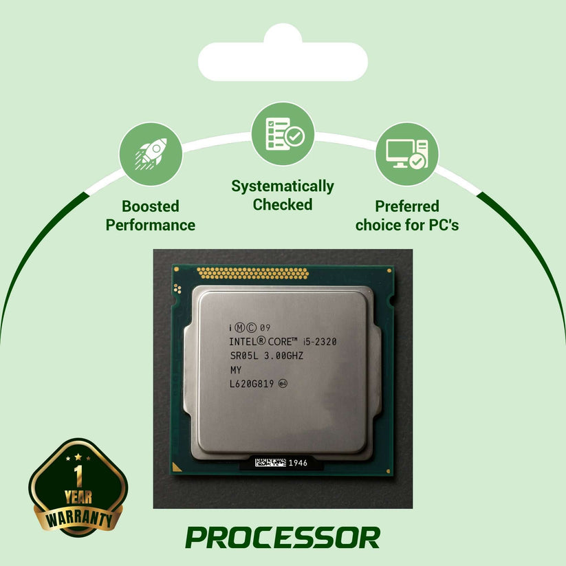 (Processor) Intel Core i5-2nd Generation | 1 Year Warranty | Support A ...