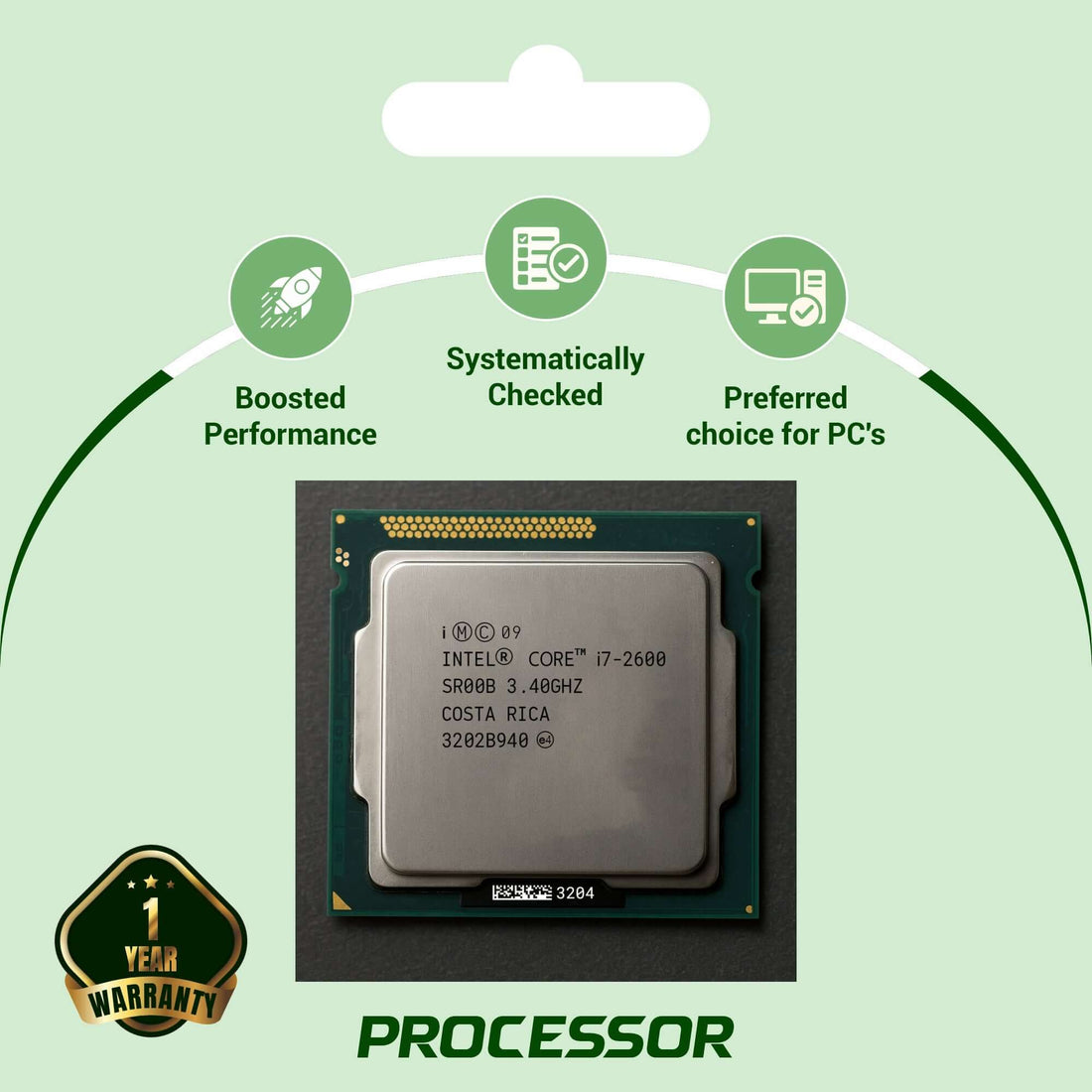 (Processor) Intel Core i7-2nd Generation | 1 Year Warranty | Support A ...